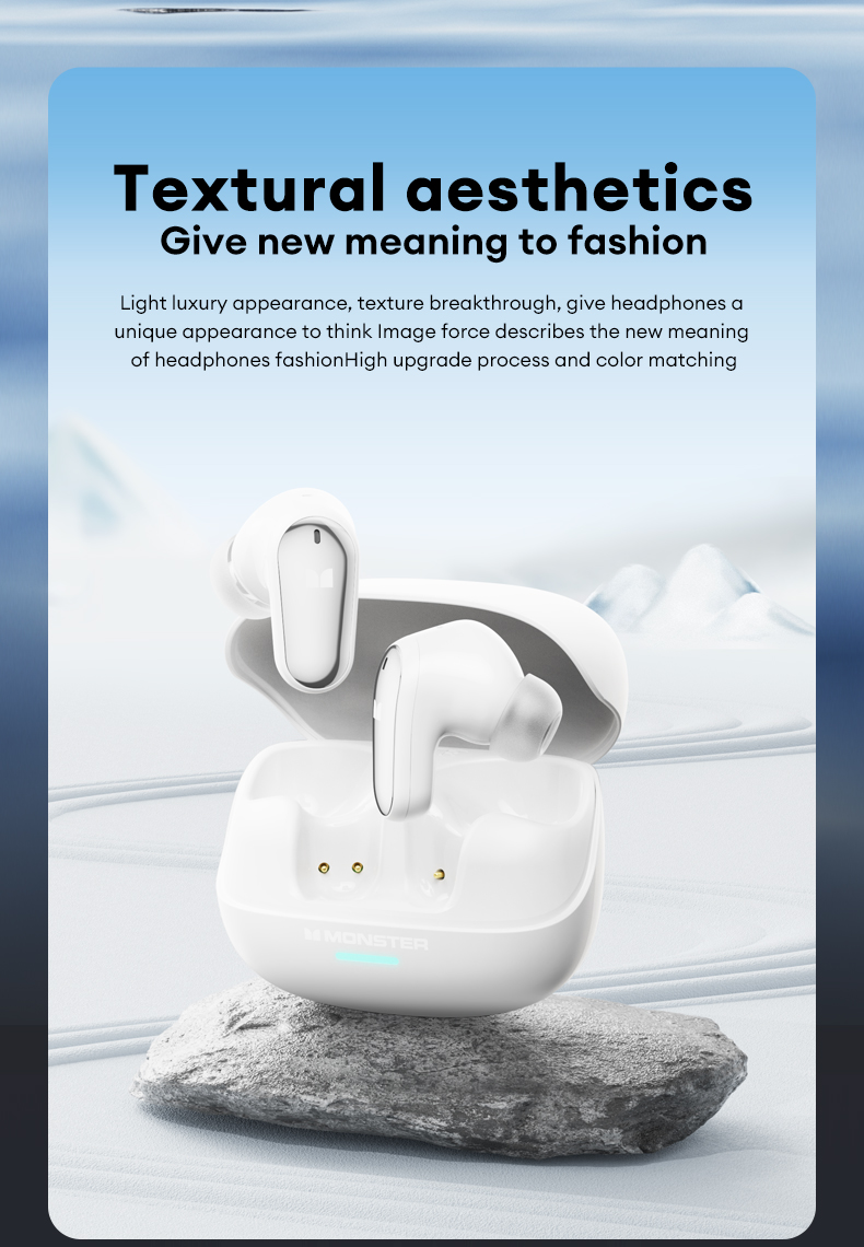 Monster MQT52 In-Ear Wireless Bluetooth Earphone Intelligent Noise ...