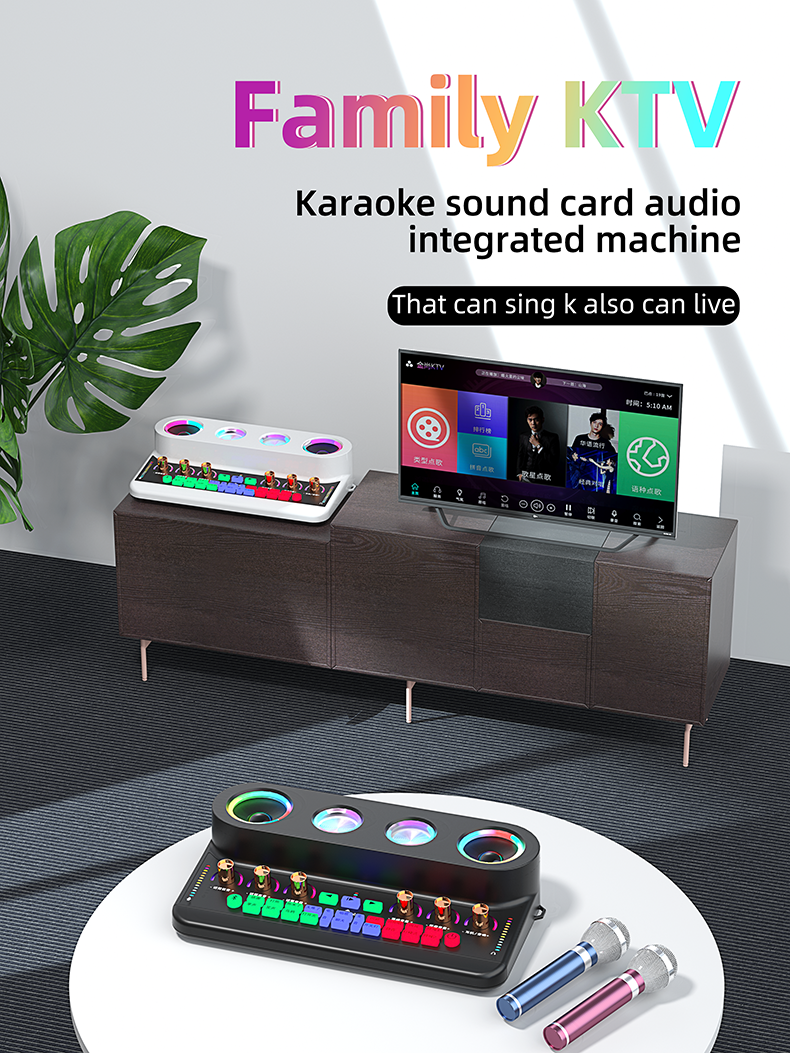 New Sound Card Bluetooth Speaker Integrated Machine Tik Tok Live ...