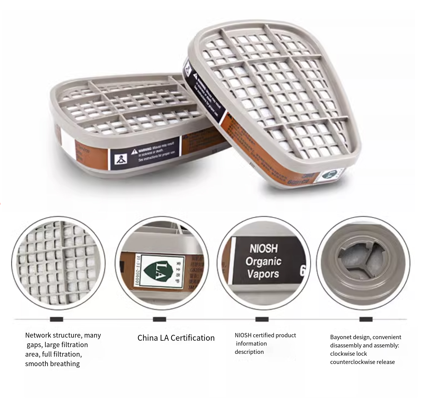 3M Acid Gas Cartridge 3M 6002CN/ 3M 6002 Filter For 6000 Series | Shopee Philippines