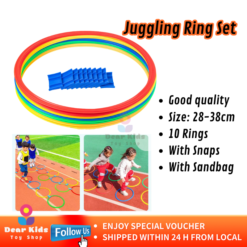 10 Juggling Rings Set 5 Juggling Rings Kids Sports&Outdoor Play Toy ...
