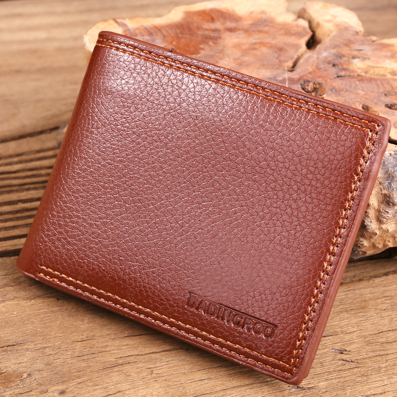 Men's PU Leather Wallet - 8-Card Slots With ID Window & Ticket Holder ...
