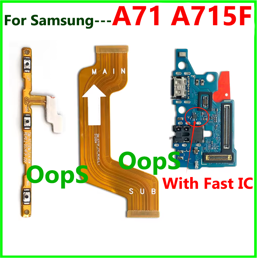 For Samsung Galaxy A71 A715F Fast ic Charging Main Board Motherboard ...