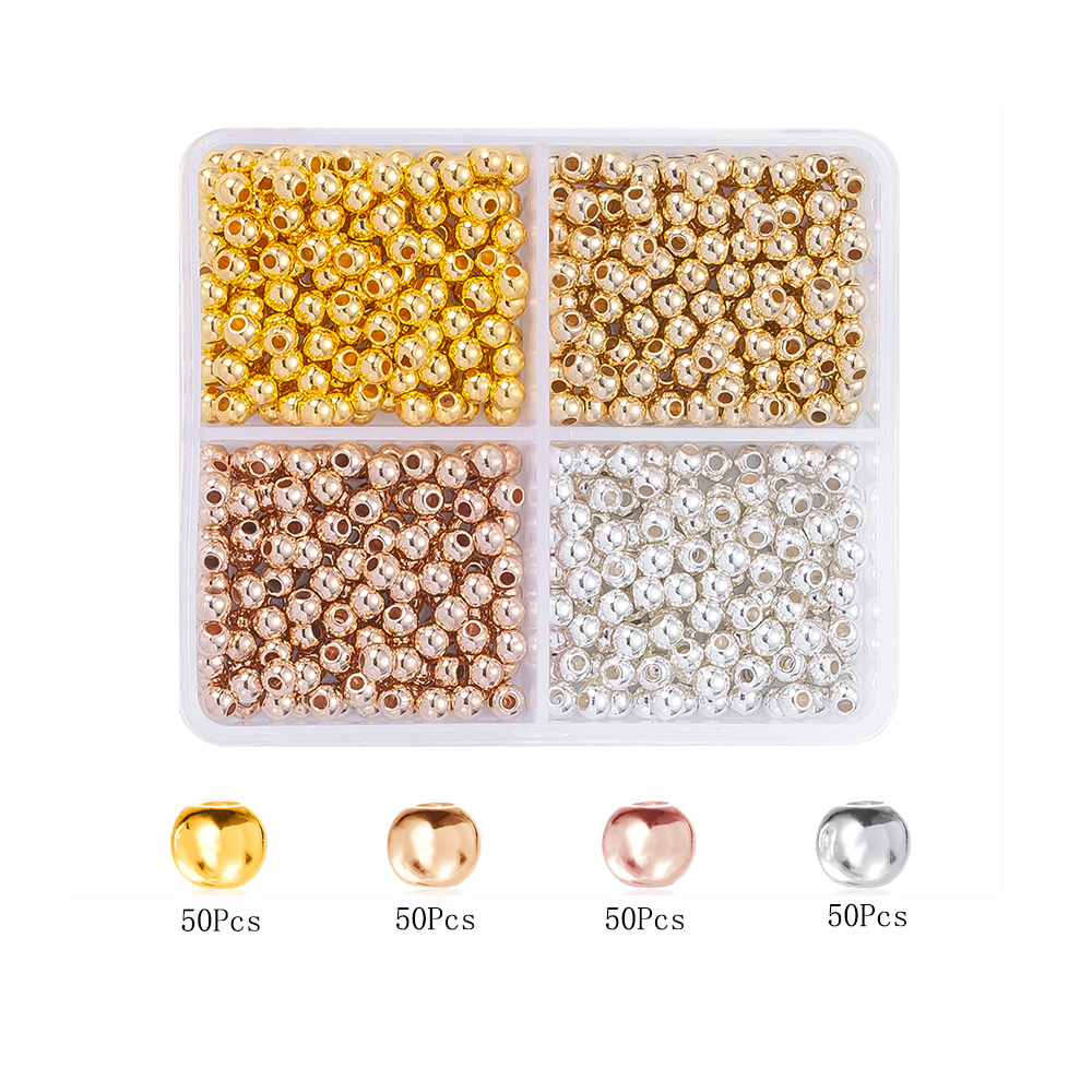 Multi piece set of electroplated gold CCB bead DIY handmade jewelry ...