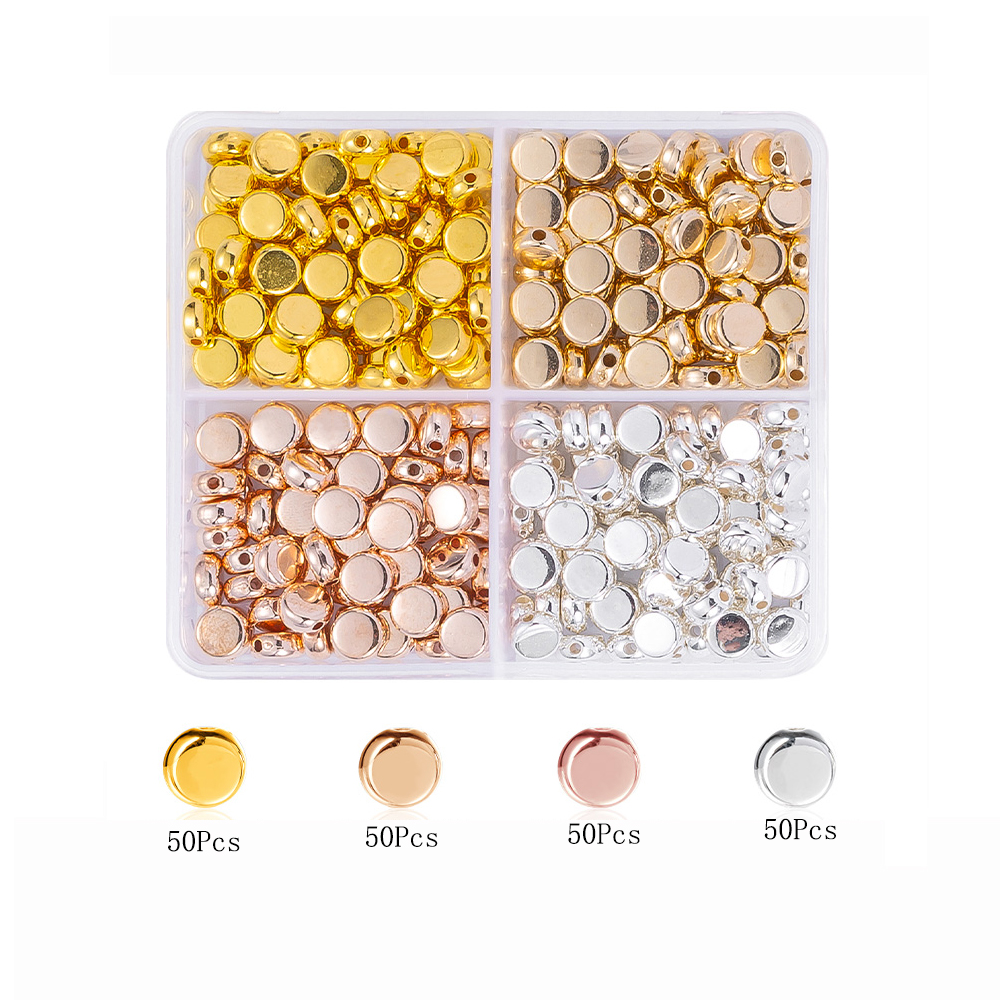 Multi piece set of electroplated gold CCB bead DIY handmade jewelry ...
