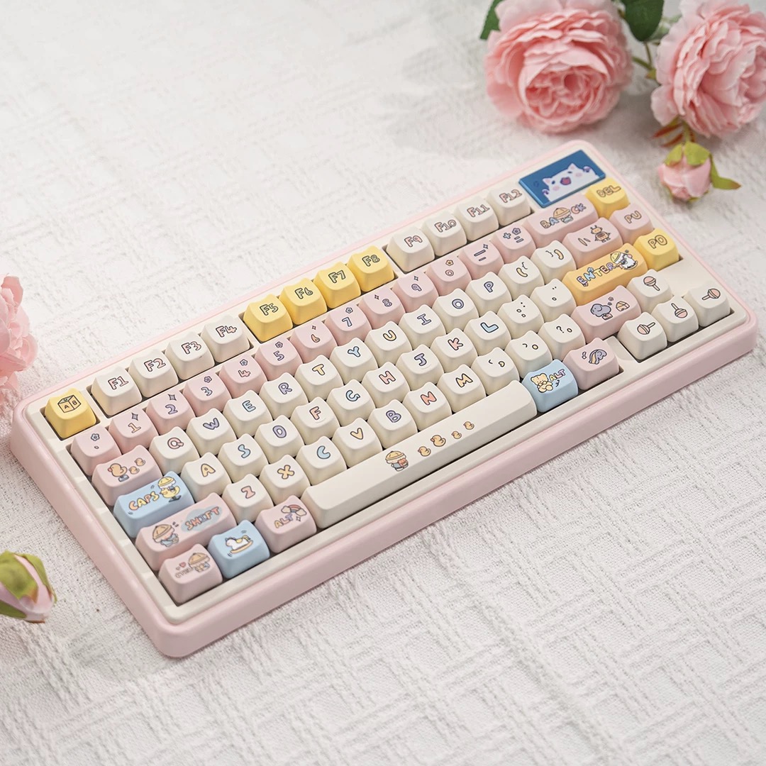 【Local Delivery】Kindergarten Theme Keycap 136 Keys MAO Profile DYE-SUB ...