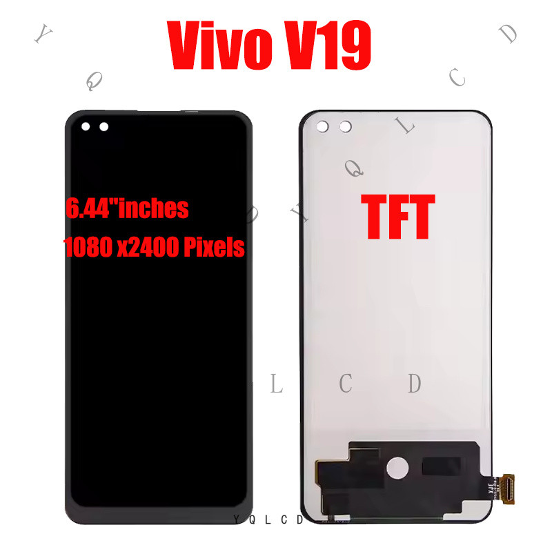 Original AMOLED LCD Display For VIVO V19 2020 1933 LCD Display Touch Screen Digitizer Full Set ...