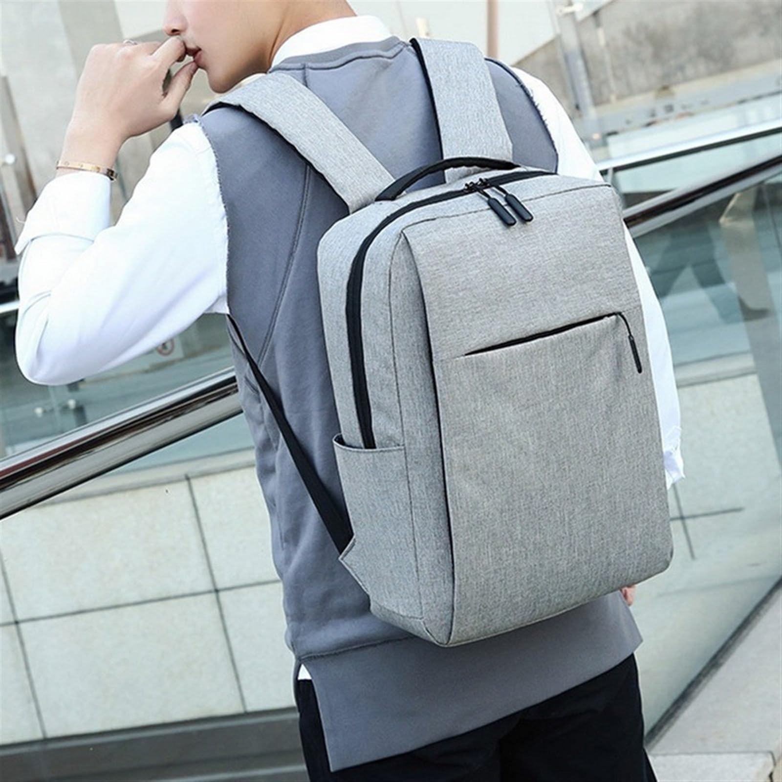 2025 Men's Casual Waterproof Backpack: Shockproof 15.6" Laptop Bag for ...