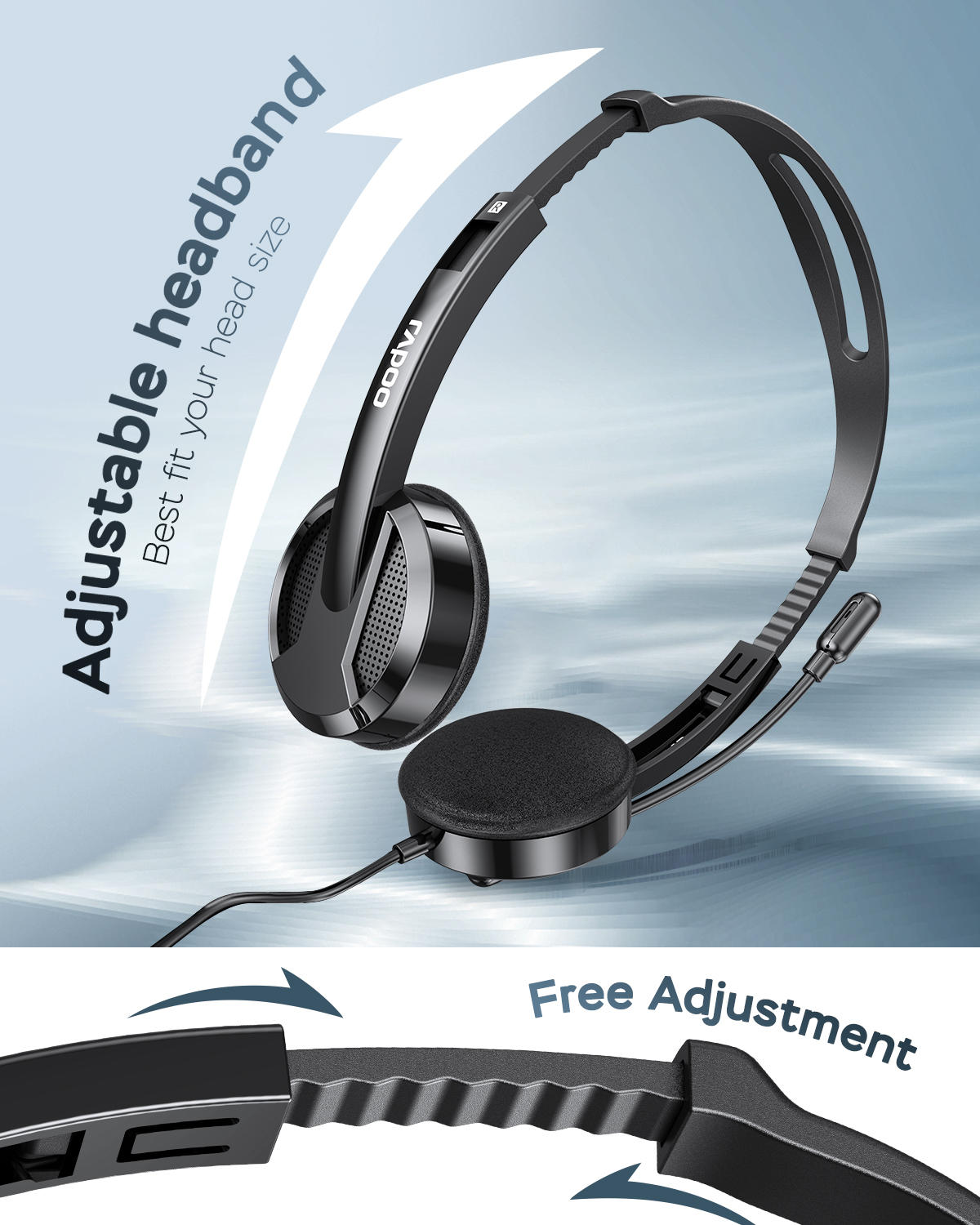 Rapoo H102 Wired Stereo Headset 3.5mm Audio Port | Shopee Philippines