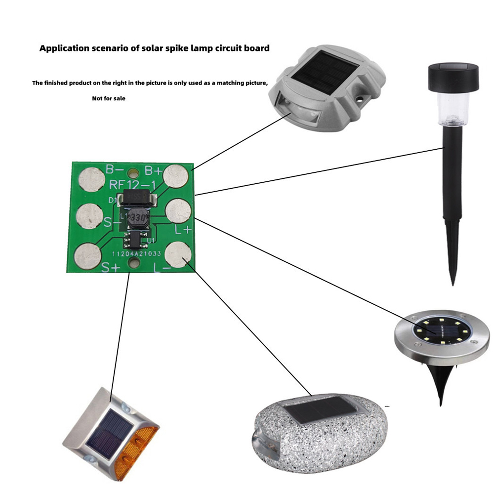 1.2V Solar Lawn Light Controller Board Ni-MH Battery Road Lamp Circuit ...