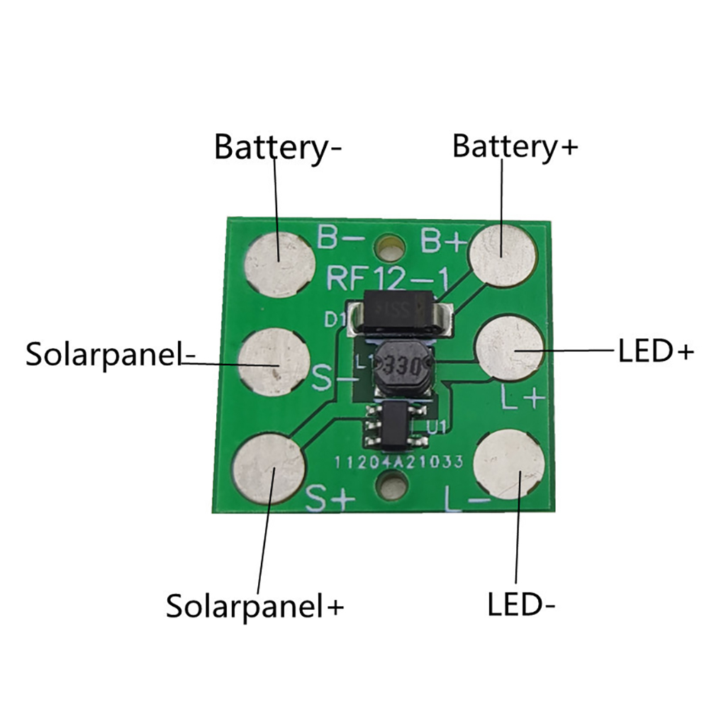 1.2V Solar Lawn Light Controller Board Ni-MH Battery Road Lamp Circuit ...