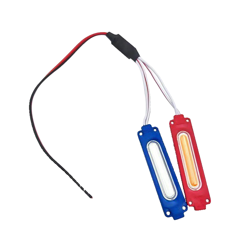 DC 12V or 24V Truck LED Flashing Lights, Red and Blue Paired Flashing ...