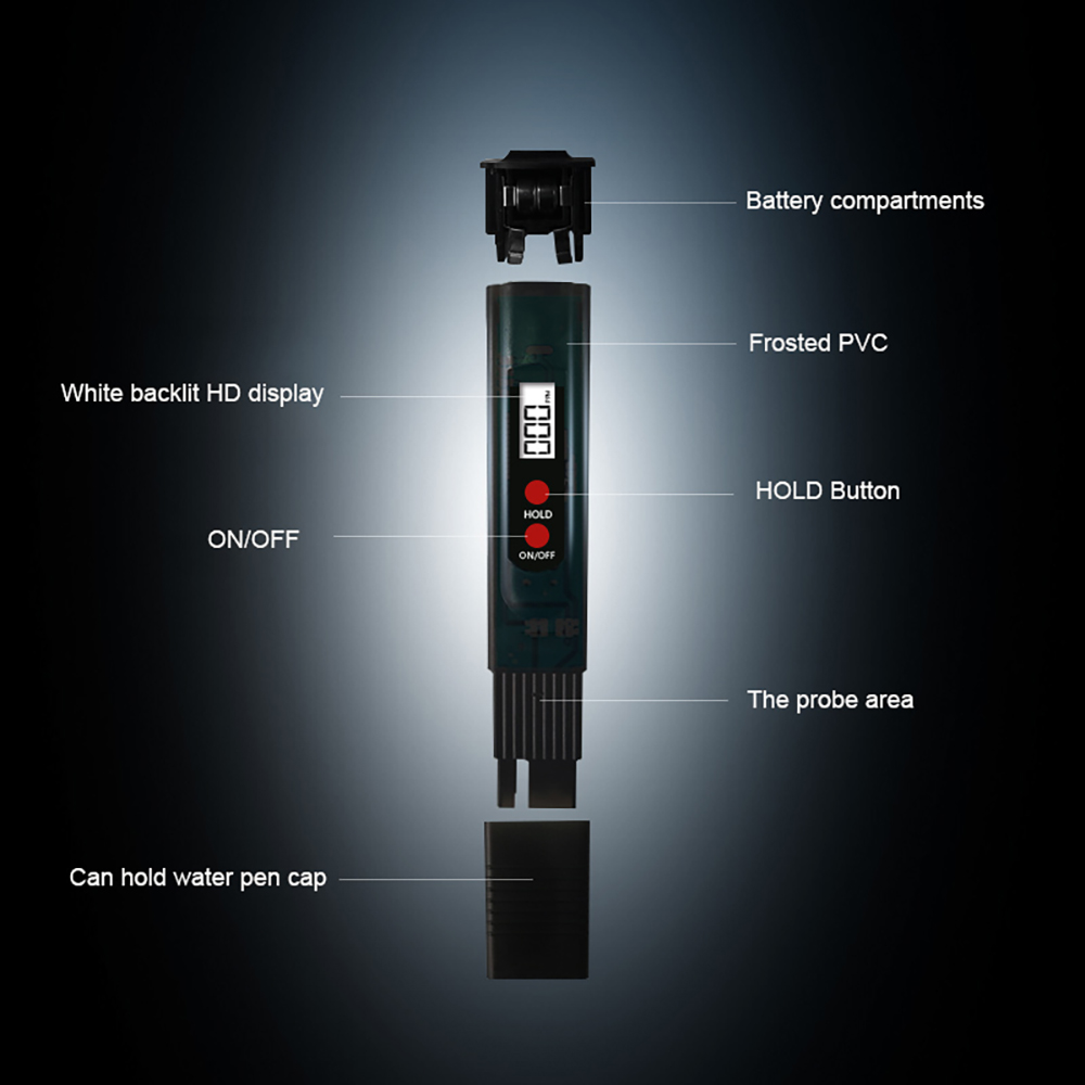 EC TDS Tester PH Meter High Precision Water Hardness Instrument ...