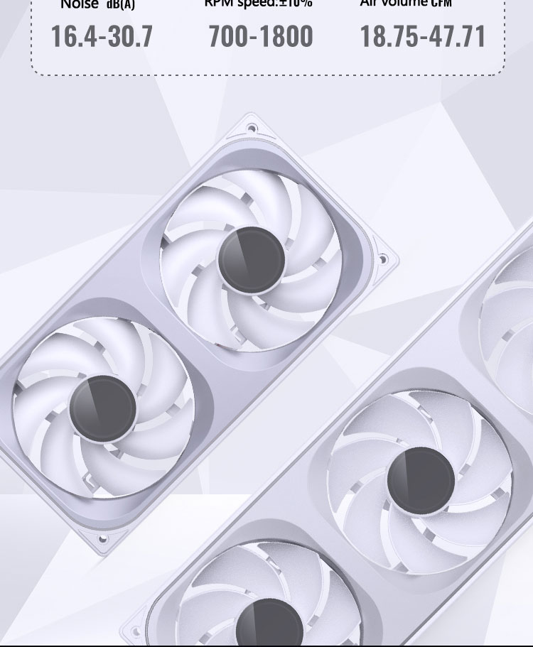 Jonsbo ZB-120/240/360 Combined Case Fan 360 Four Sided Thousand Layer ...