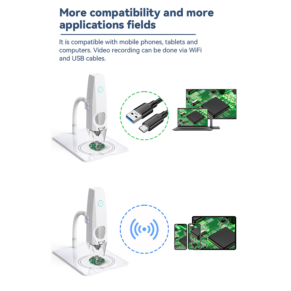 2MP 1080P WiFi Electron Microscope USB Mobilephone Computers Connecting ...