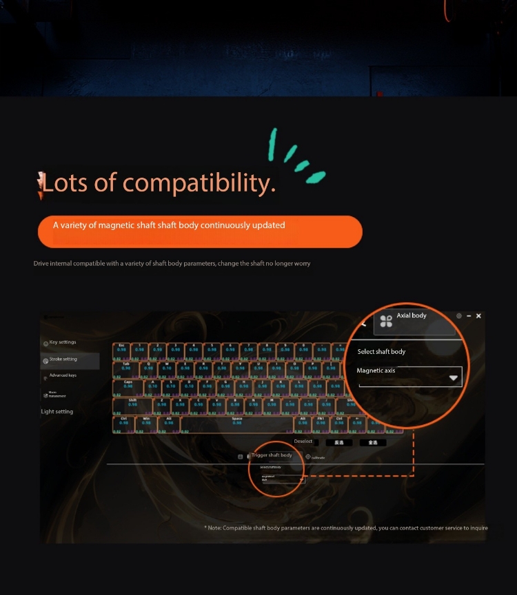 METAPHYUNI X68 Contour Magnetic Switch Mechanical Keyboard, 0.2ms Low ...