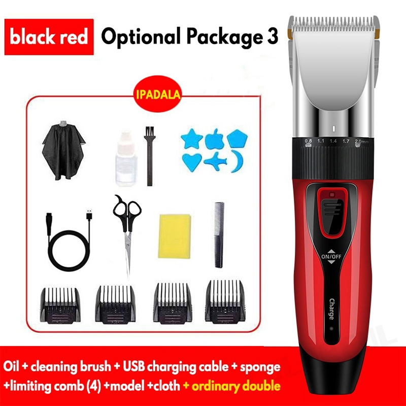 Wireless Electric Hair Trimmer Hair Clipper Hair Cutting Razor Set ...
