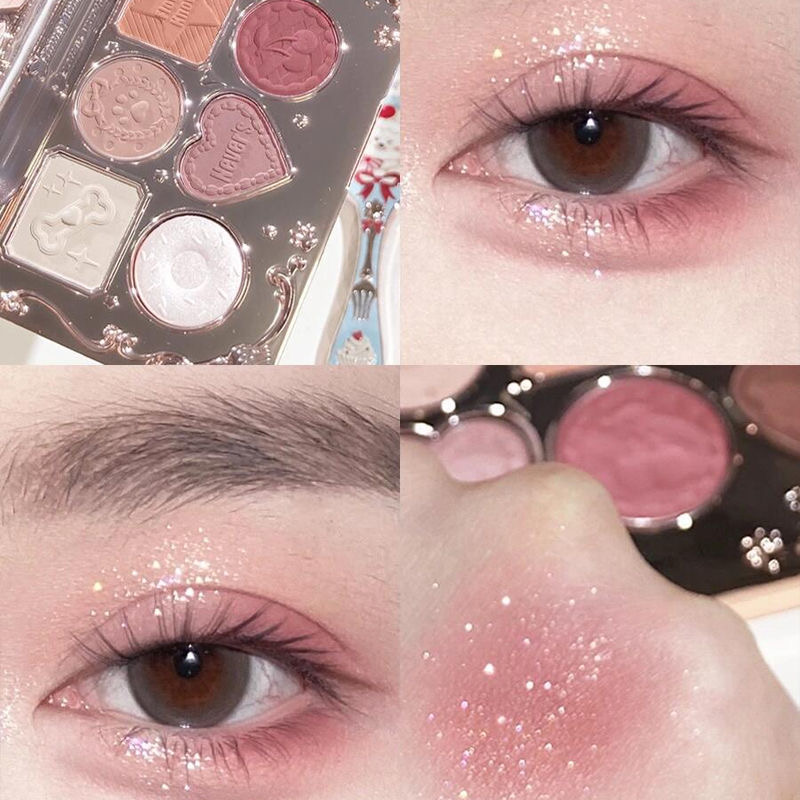 FLOWER KNOWS Shadow Palette Never's Shop Eye Matte Pearlescent Black ...