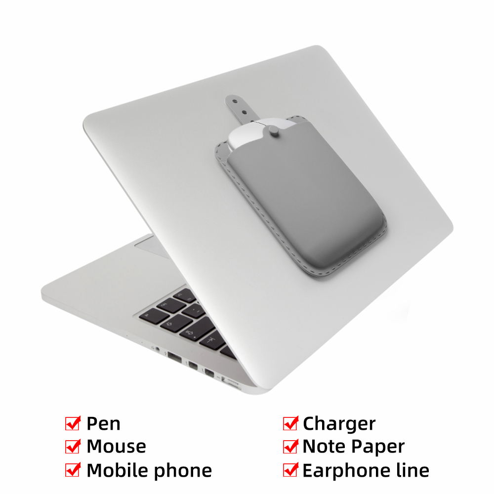 Silicone Mouse Storage Pouch Attaches to iPad bag MacBooks and Laptop ...
