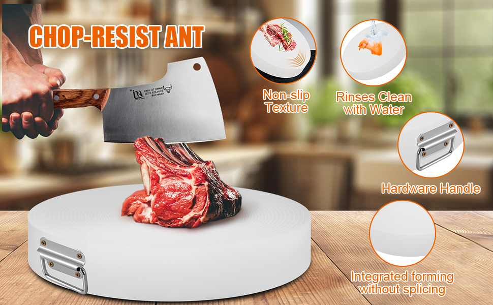 Heavy Thick Chopping board PE 5cm Thick Plastic Cutting Board Kitchen ...