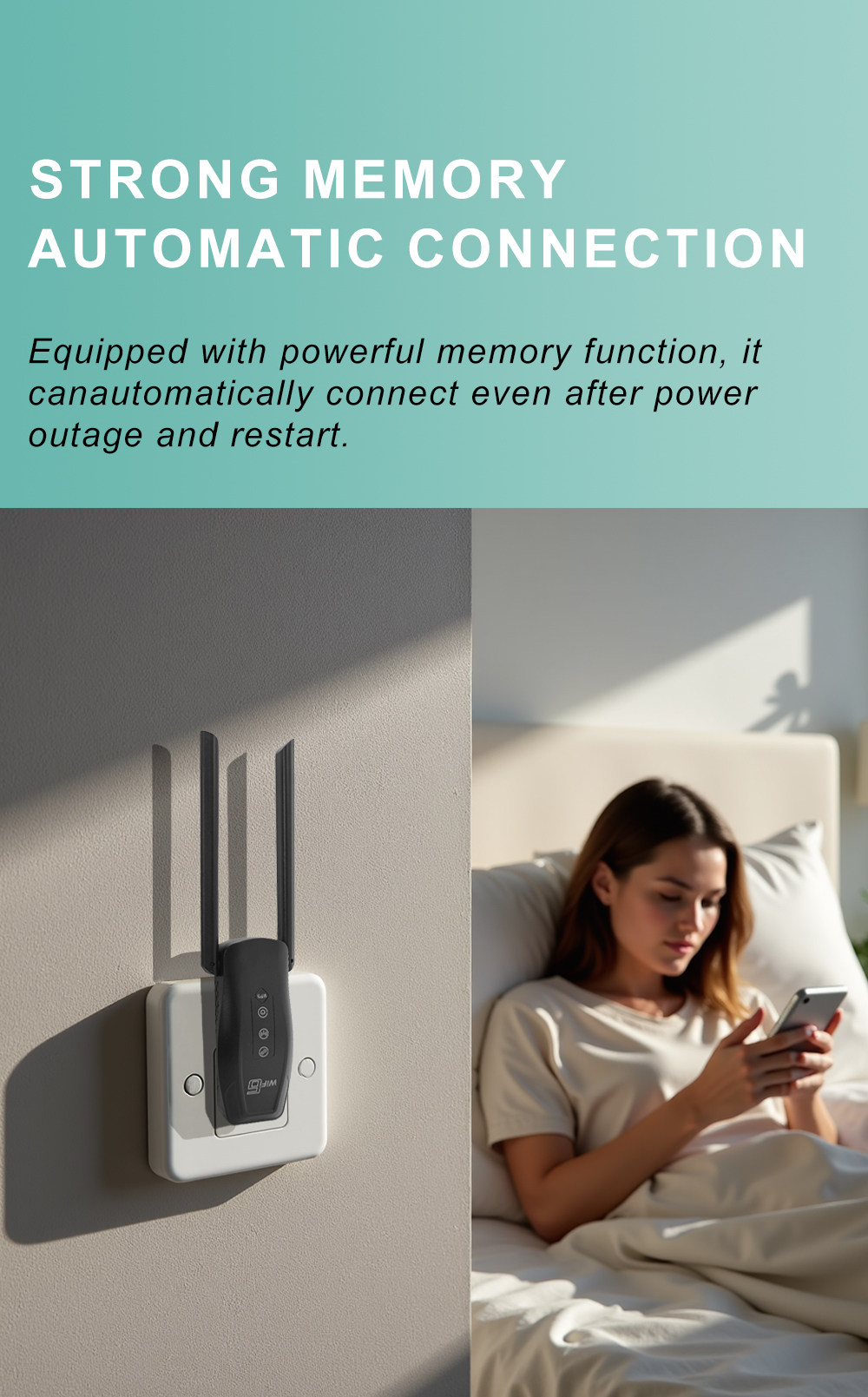 1200Mbps WiFi Repeater Extender 5G Wireless Dual Band WiFi Range ...