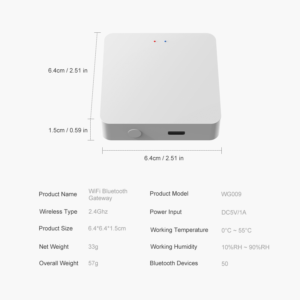 SMATRUL Smart Bluetooth Gateway Wireless Bridge Hub For Remote Control ...