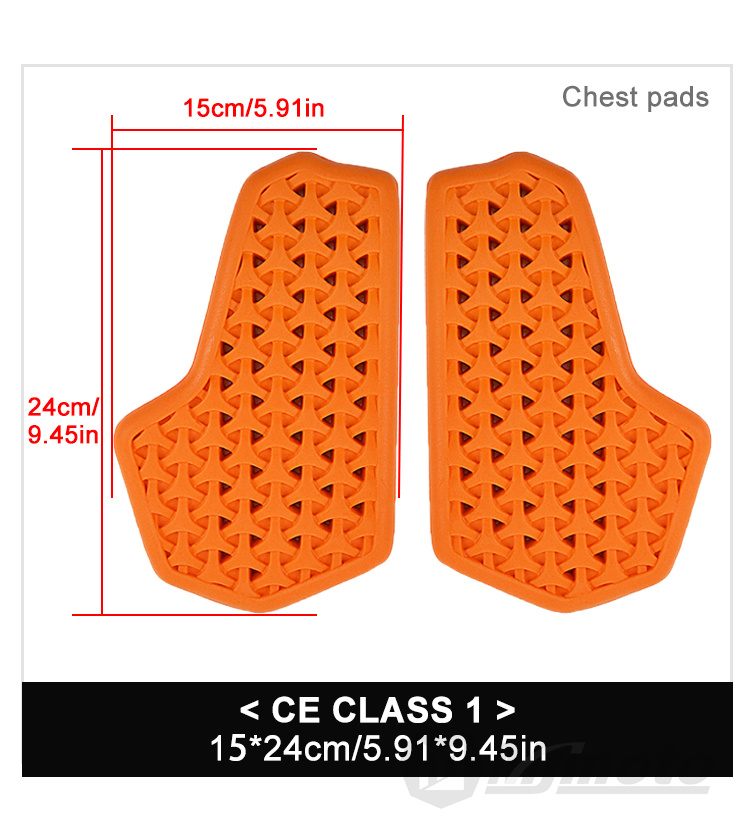 MJMOTO Motorcycle Clothing Insert Protectors CE Certification Level 1 ...