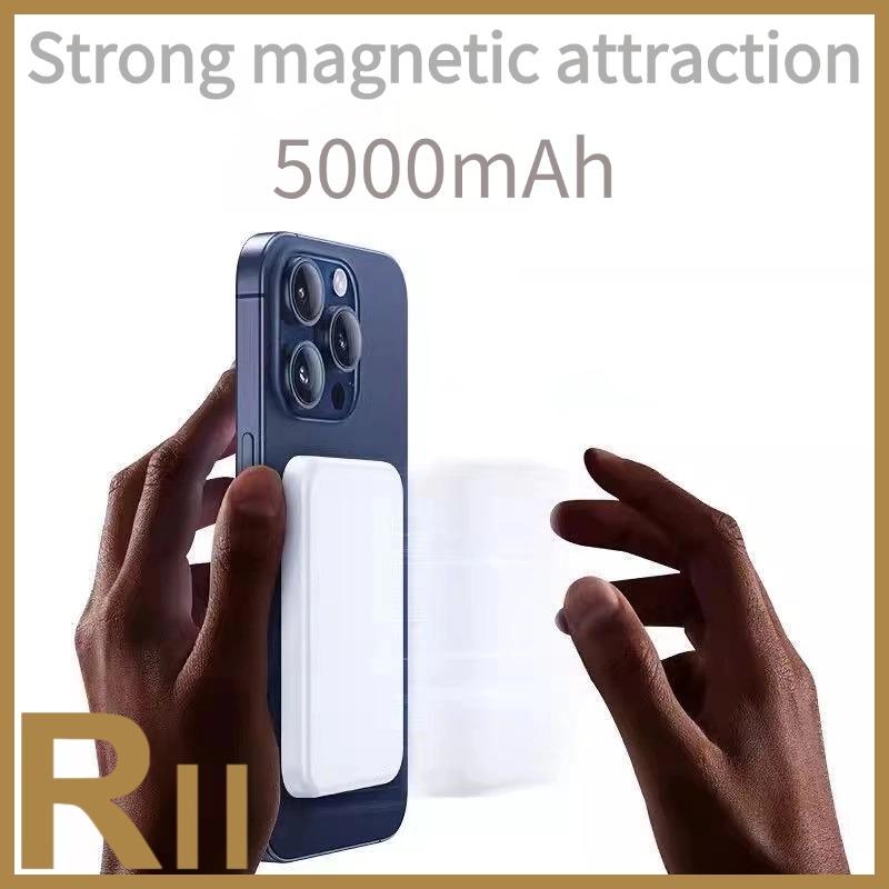 RII Magnetic Wireless Power Bank Suitable for iphone 12 13 14 15 16 Pro ...