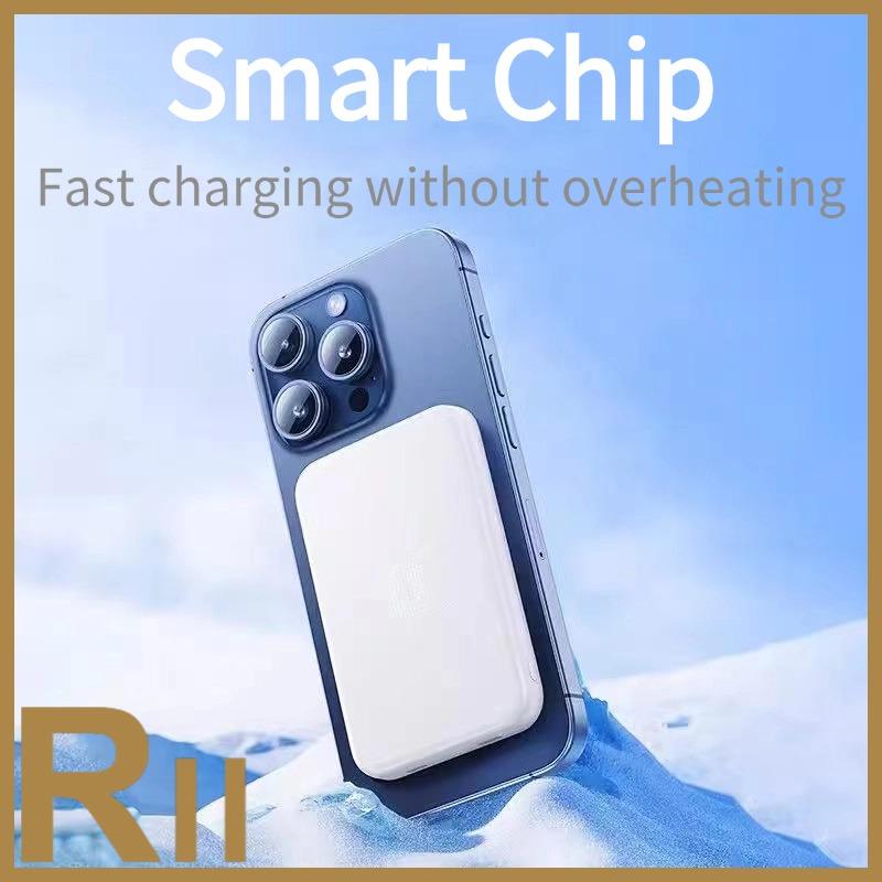 RII Magnetic Wireless Power Bank Suitable for iphone 12 13 14 15 16 Pro ...
