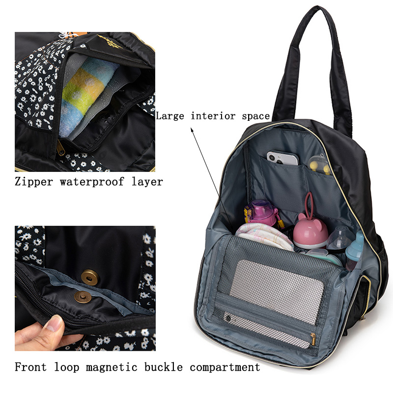Miszapatos Nylon Fashion Large-Capacity Backpack Printed Can Hang ...