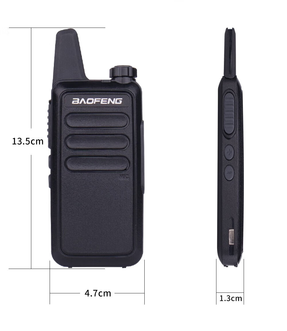 COD Baofeng BF R5 Walkie Talkie 2 Piece Set Handheld Mini Ultrathin ...