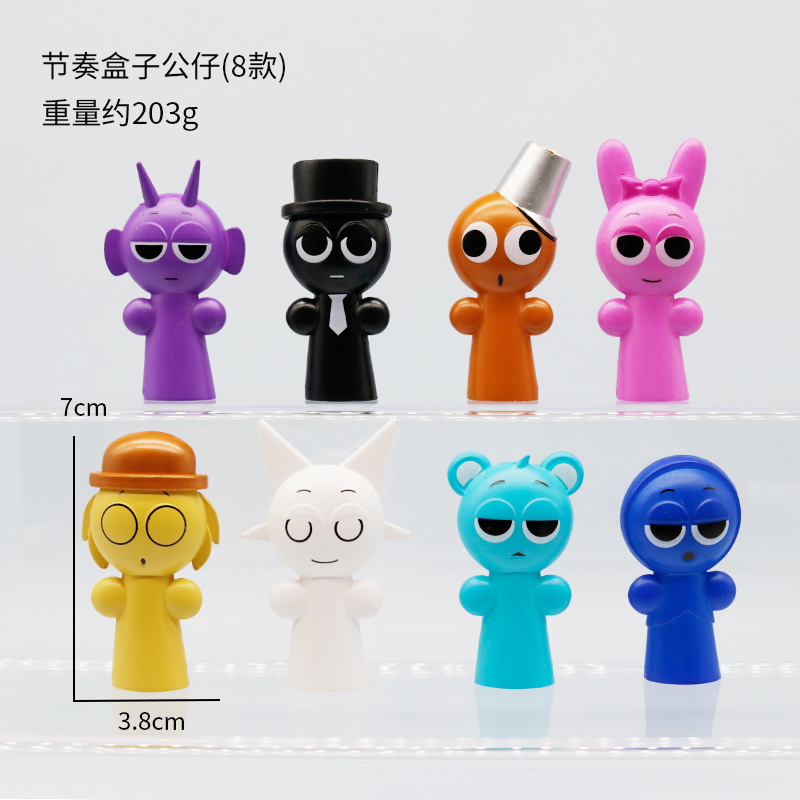 8Pcs/12Pcs/48Pcs/Set Sprunki Figure Toys Sprunki Wenda Action Figurine ...
