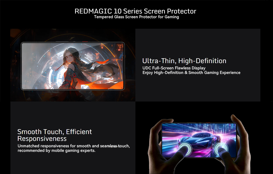 RedMagic 10 Pro original Glass Film Protect Phone Screen Full Screen For redmagic 10 pro 10 pro ...
