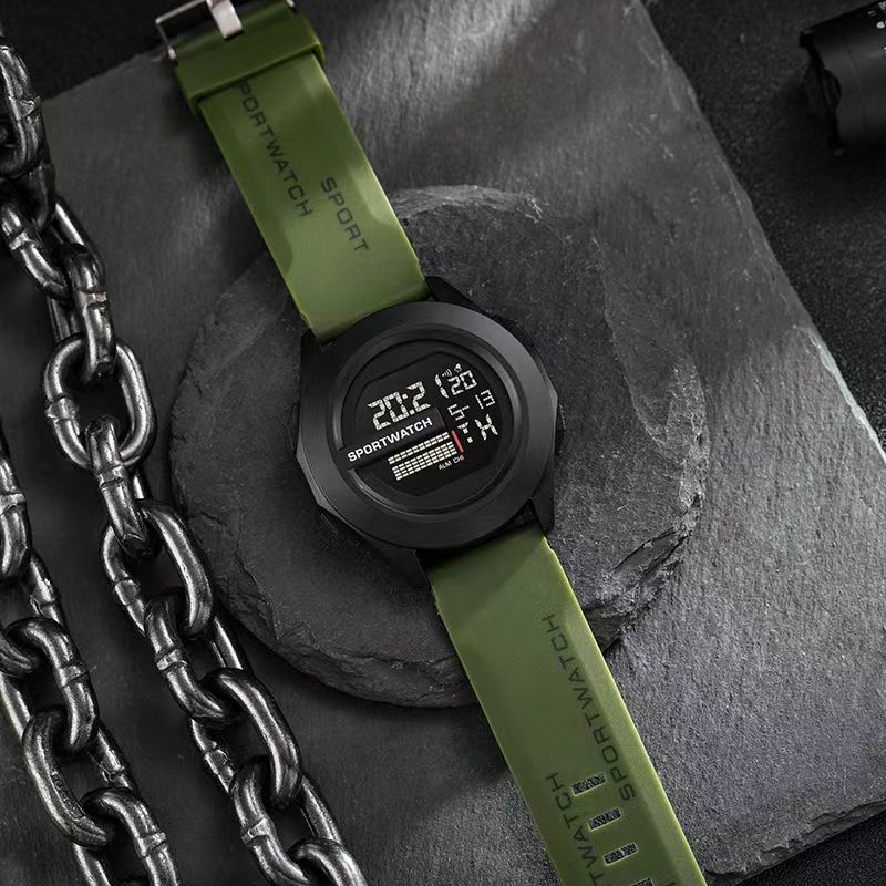 Rugged Men's Outdoor Digital Watch: Glow-in-the-Dark & Waterproof for ...