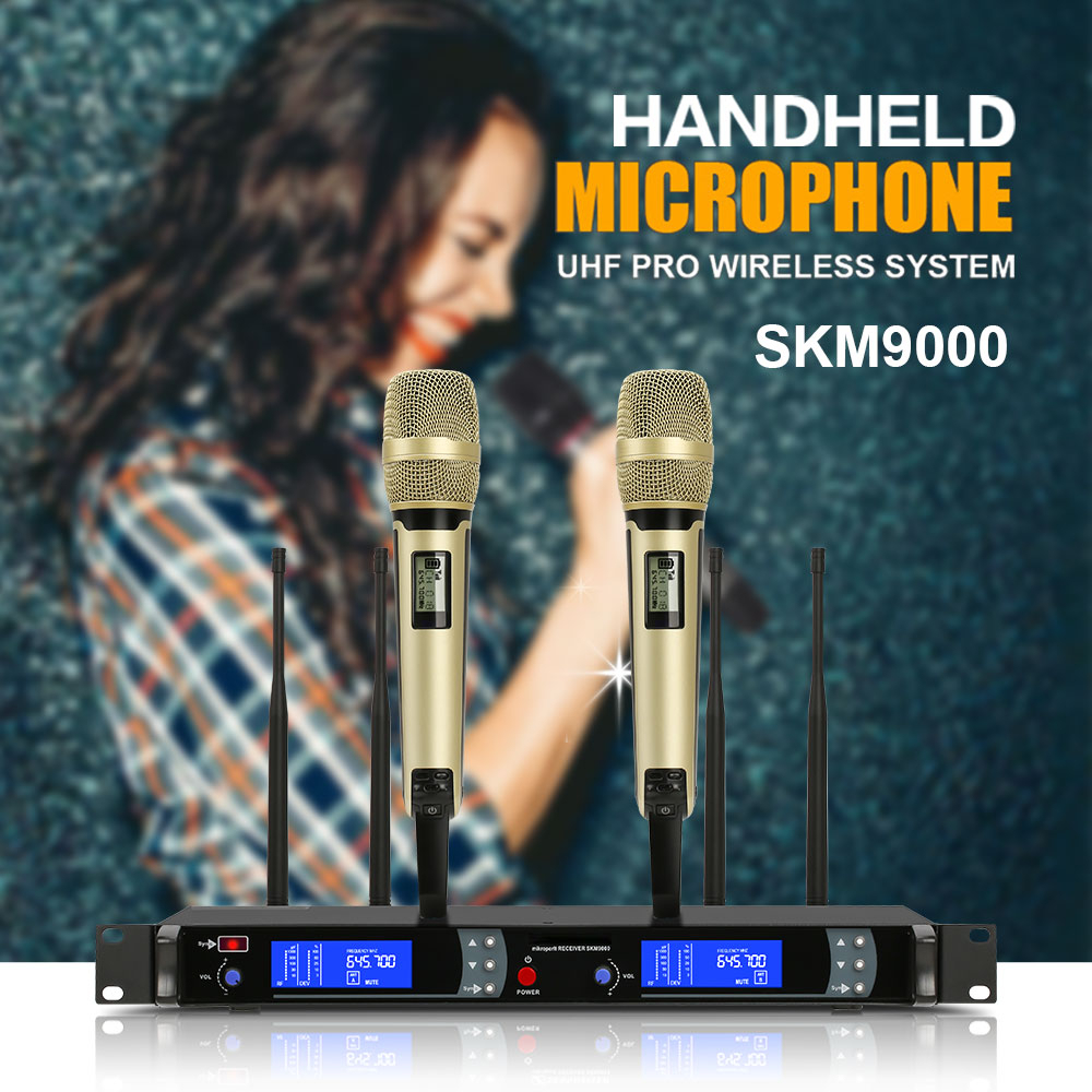 Sennheiser SKM9000 professional UHF wireless microphone Isa hanggang Dalawang 2 Handheld ...
