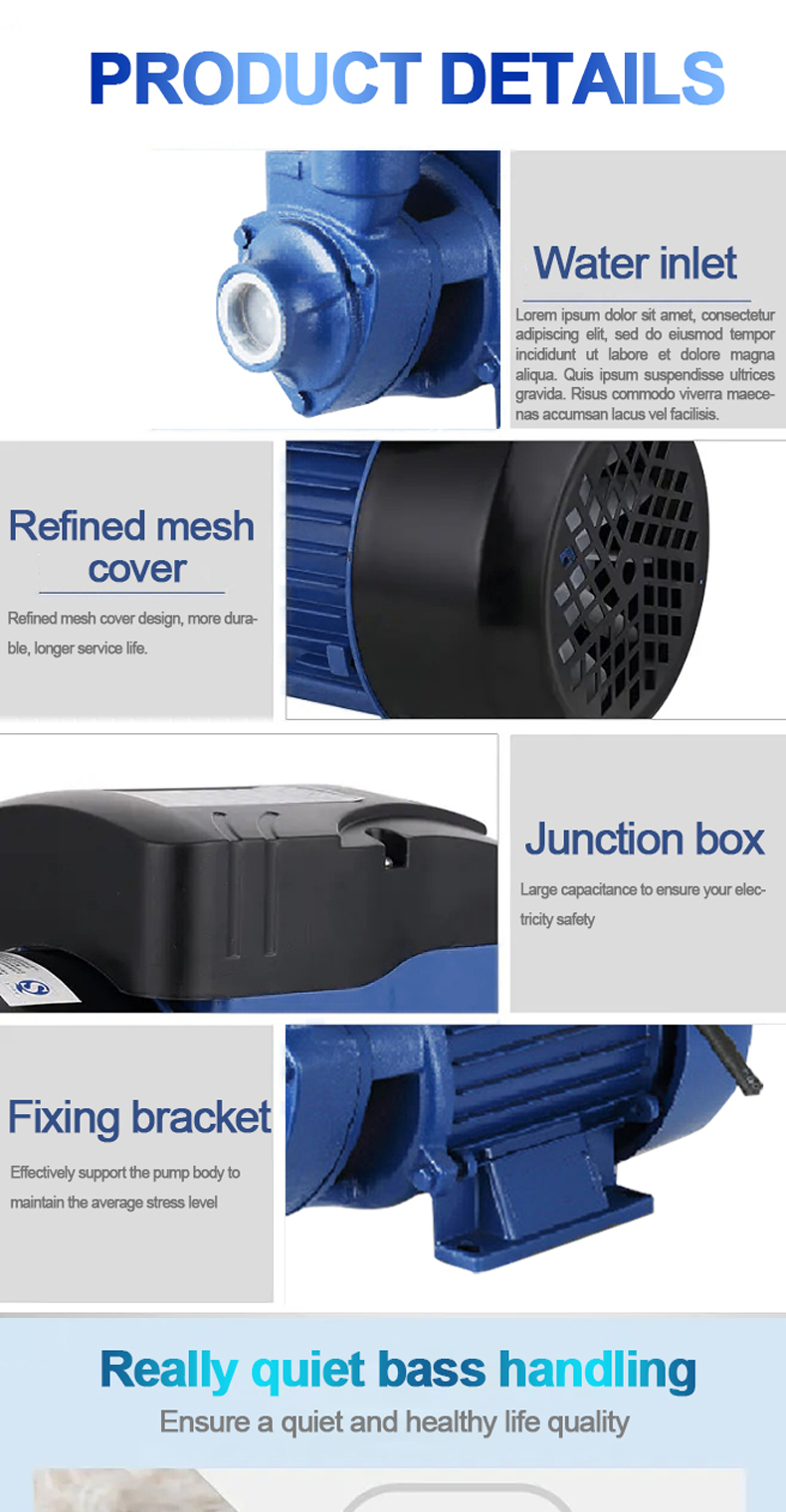 Power pump 0.5HP Water Pump Jet Pump Booster Water Pump 370W 60HZ ...