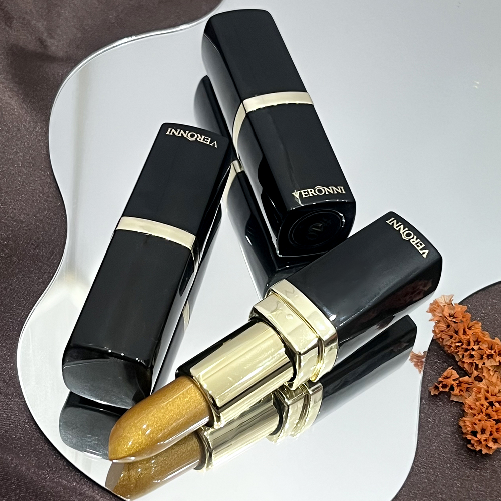 Veronni 10 Colors Glitter Lipstick Waterproof Long Lasting Diamond ...