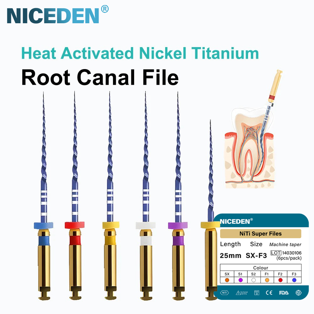 NICEDEN 25MM/21MM Rotary super files blue files rotary files heat ...