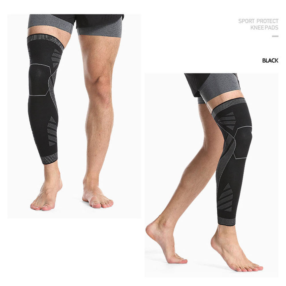 1Pcs Leg Compression Support, Full Leg Support Long Knee Brace Knee ...