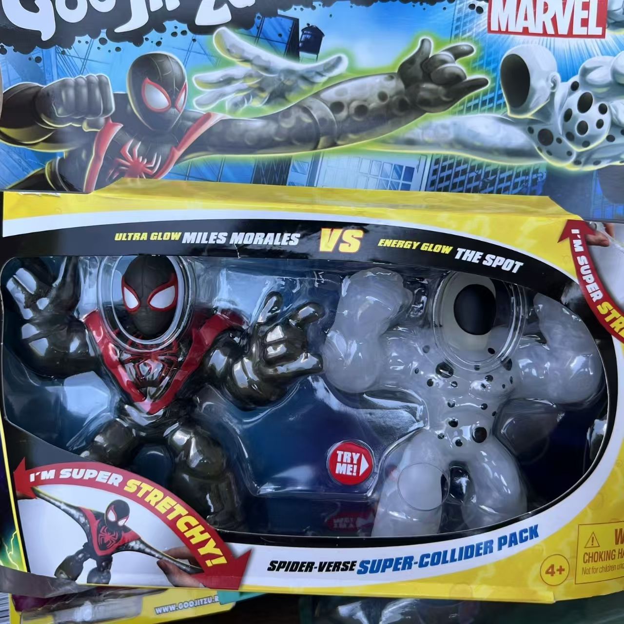 Heroes of Goo Jit Zu Marvel Glow Surge Spider-Verse Super Collider Pack ...