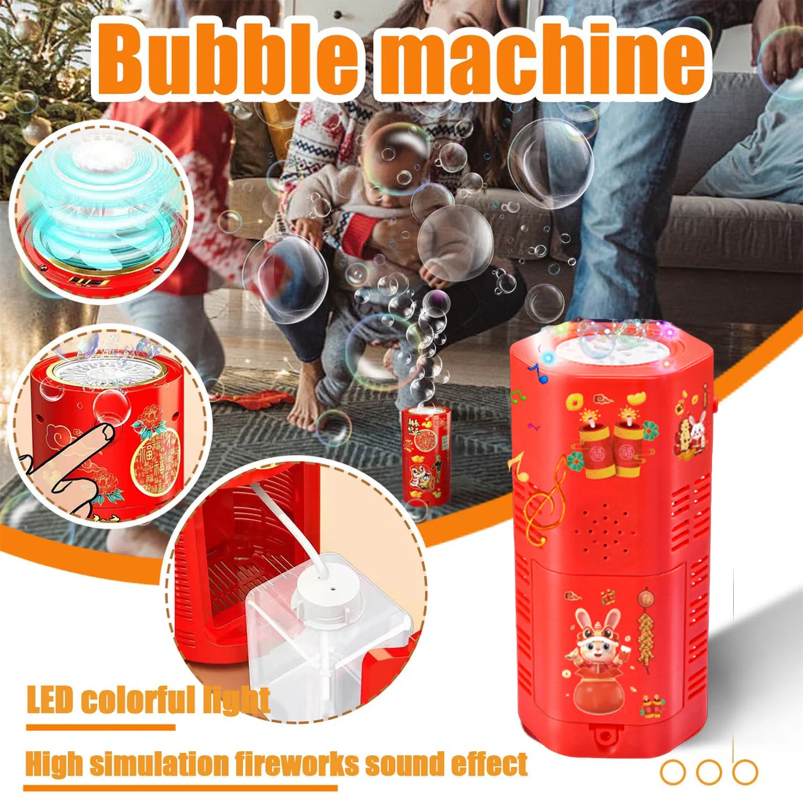 2025 New Year's double motor 20 hole position fireworks bubble machine ...