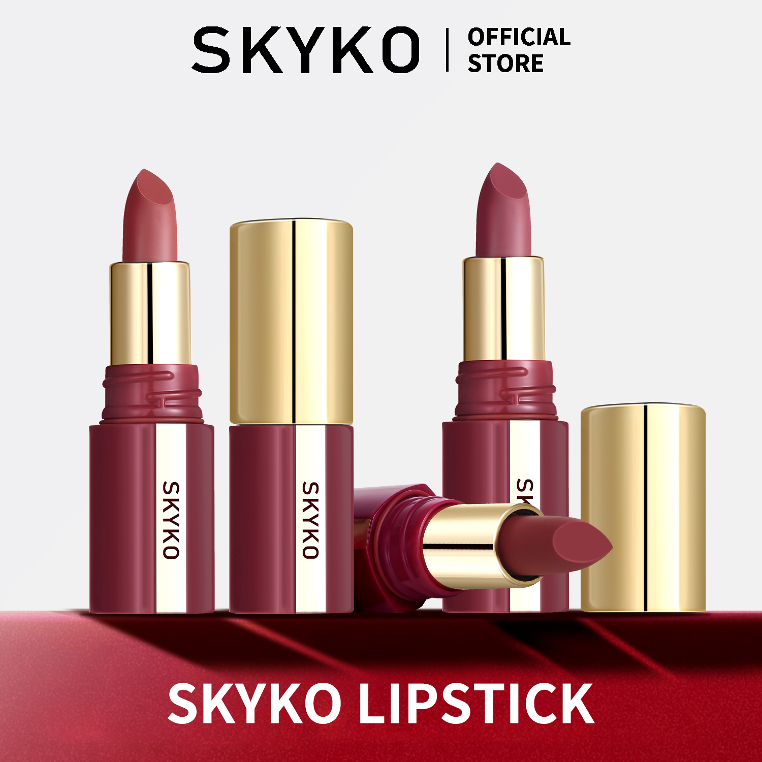 SKYKO Matter Lipstick 5 Colors Waterproof Long Lasting Lip Makeup ...