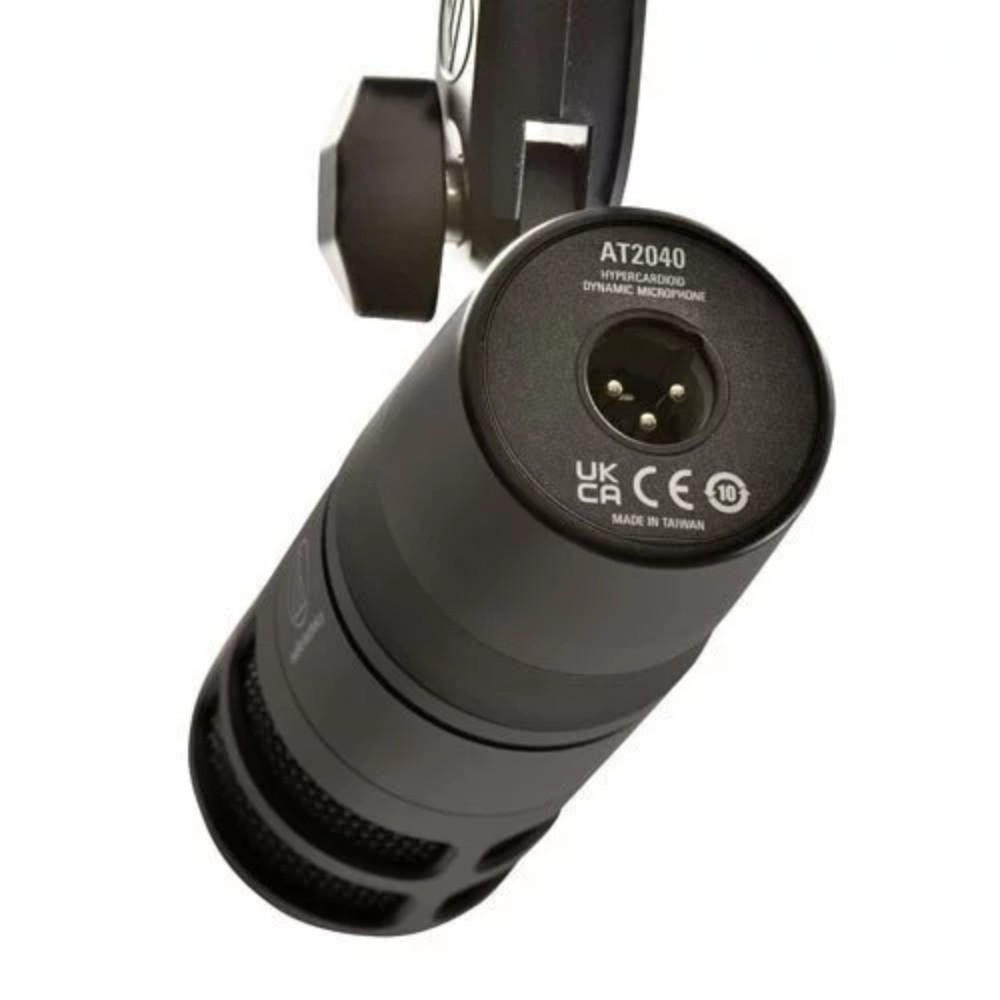 Audio Technica AT2040 Supercardioid Dynamic Podcast Microphone, XLR ...