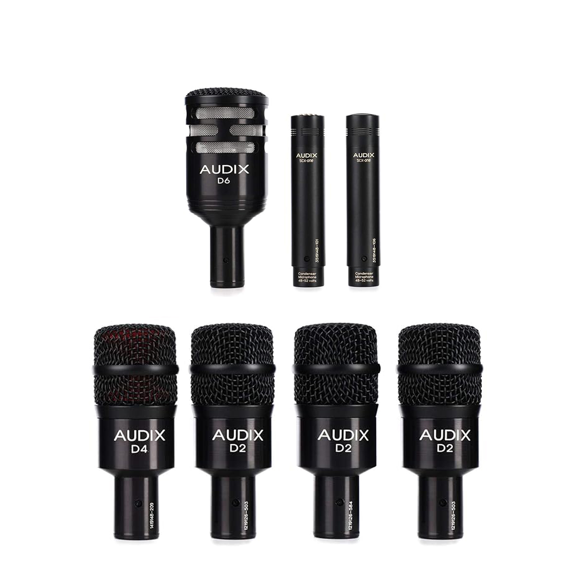 AUDIX DP72 7-piece drum microphone kit, capacitor moving drum, snare ...