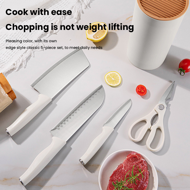 Kitchen Knife Set 5 Piece Stainless Steel Precision Knife Chef's Knife ...