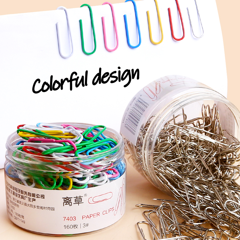 2500PCS Macaroon Creative multifunctional paper clip color binding pin ...