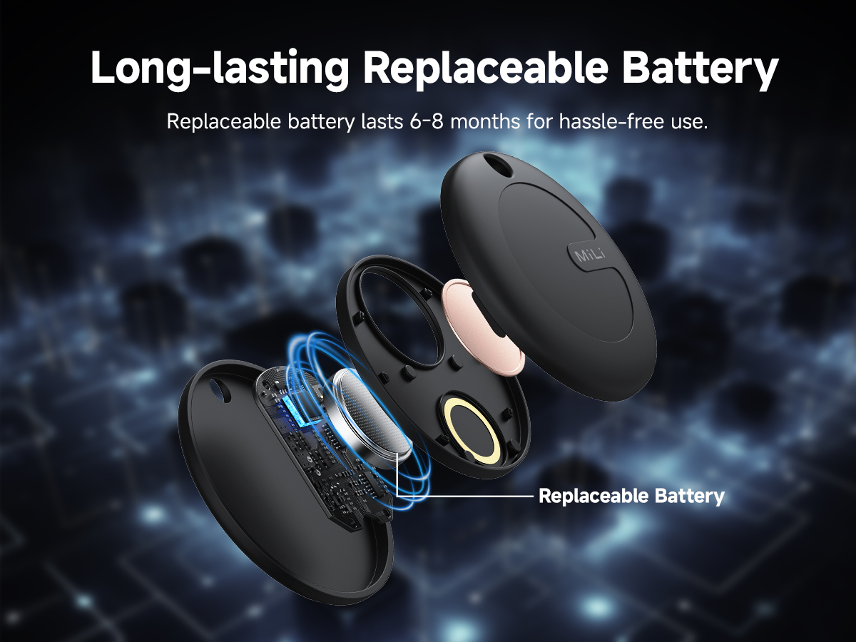 MiLi MiTag (IOS & Android) Go GPS Bluetooth Tracker For Android Keys Finder and Pet Locator ...