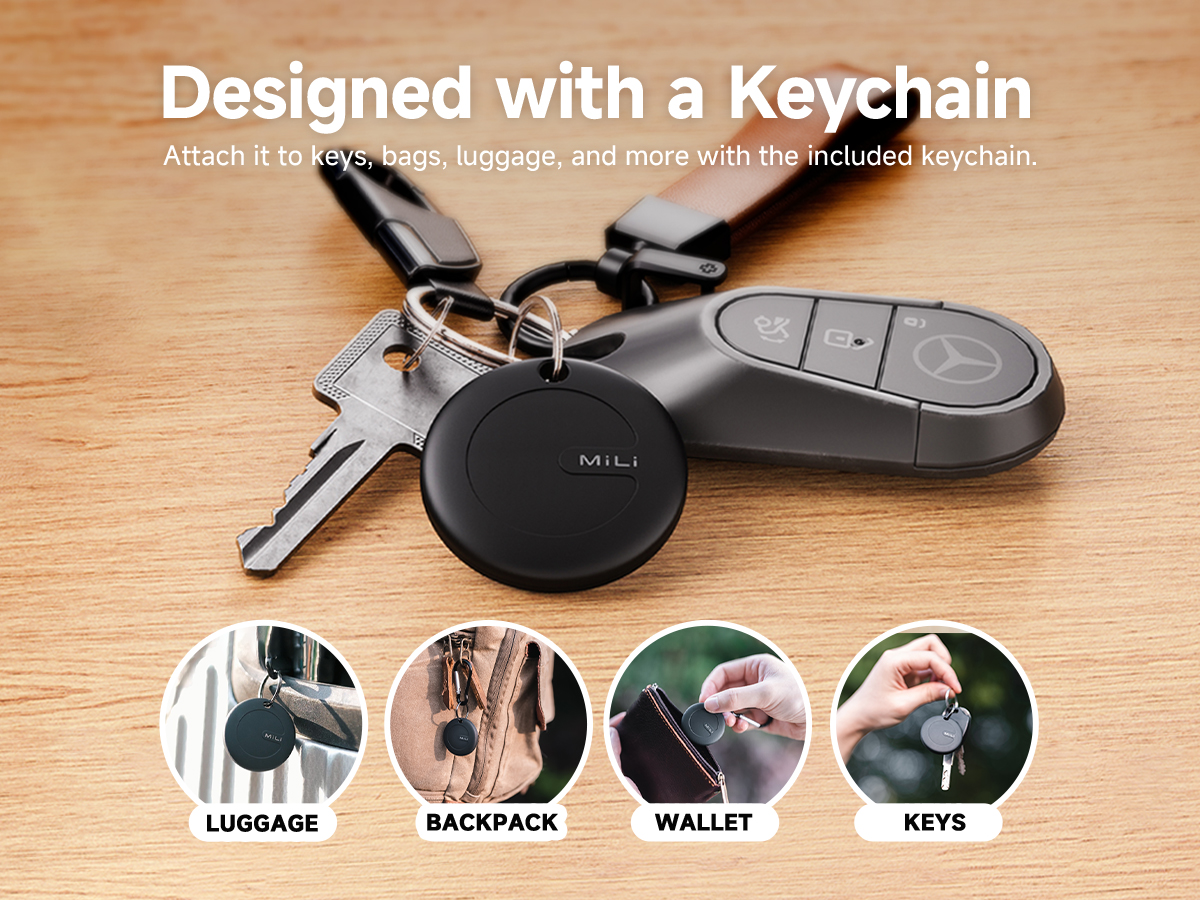 MiLi MiTag (IOS & Android) Go GPS Bluetooth Tracker For Android Keys ...