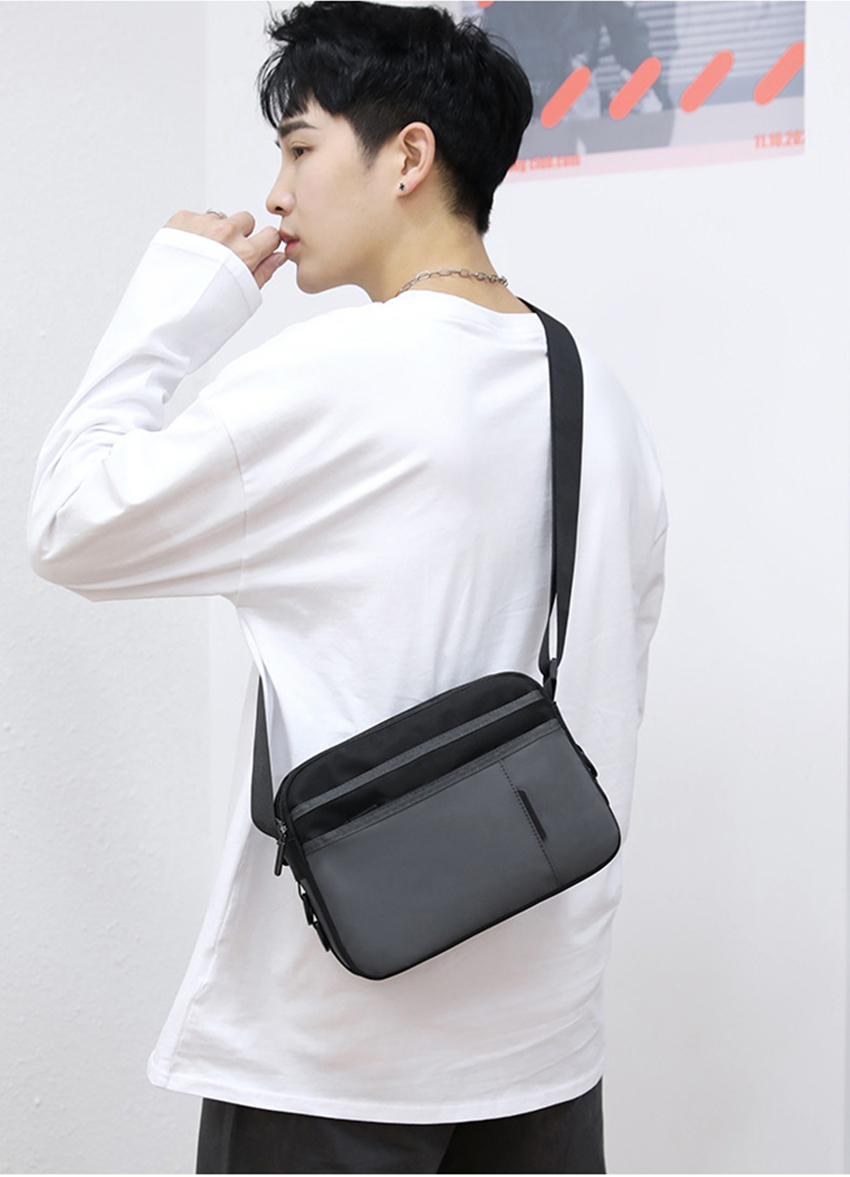 MENSPE Men's Bag Fashion Single-shoulder Bag Multi-pocket Men's ...