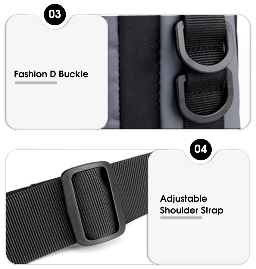 MENSPE Men's Bag Fashion Single-shoulder Bag Multi-pocket Men's ...