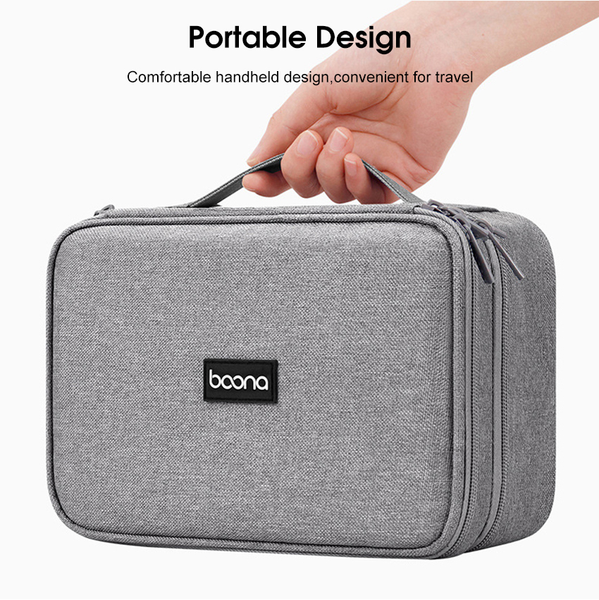 MENSPE Digital Storage Bag Travel Organizer Double Layer Large Capacity ...